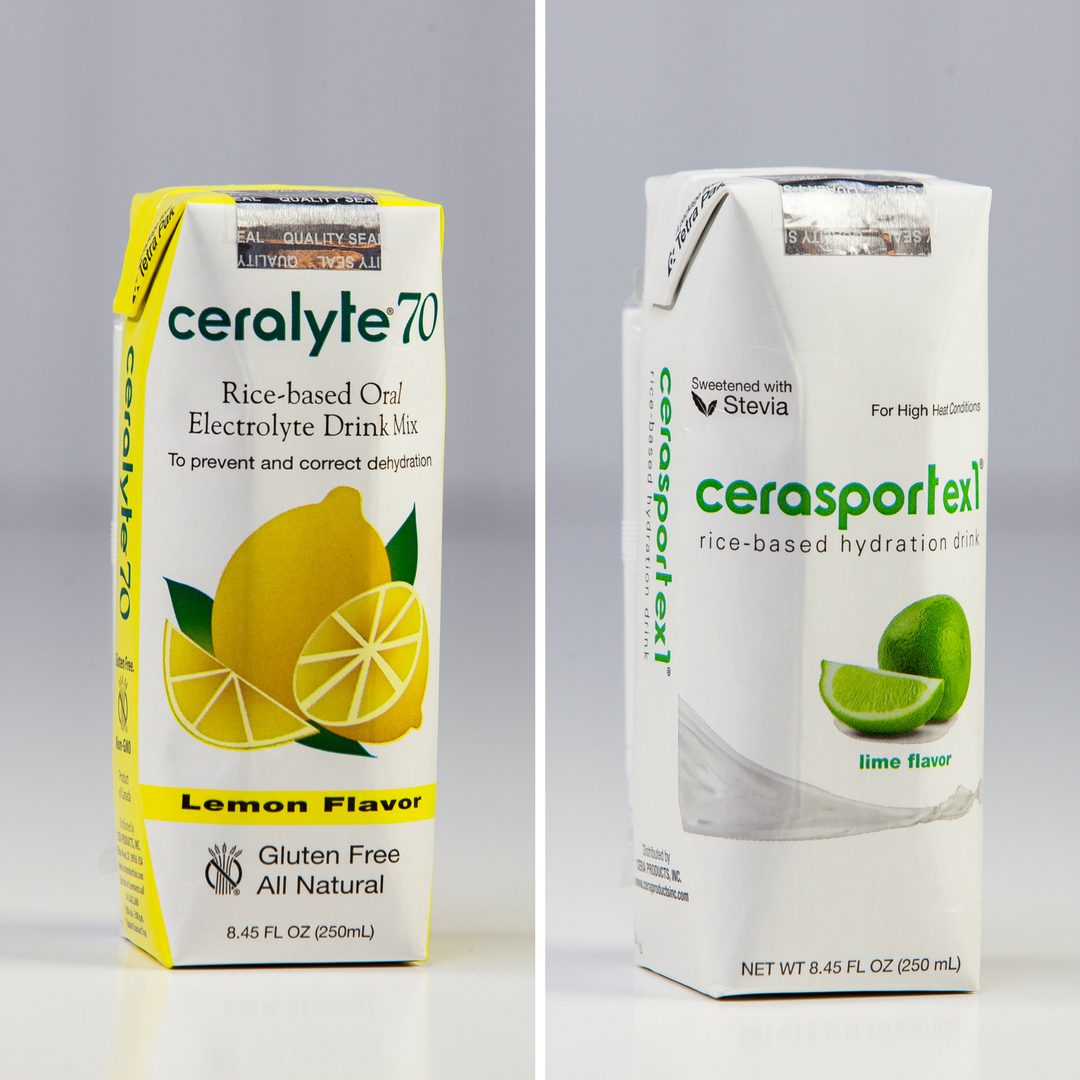 Cerasport and Ceralyte replace the need for IV in flu - Cera Products Inc