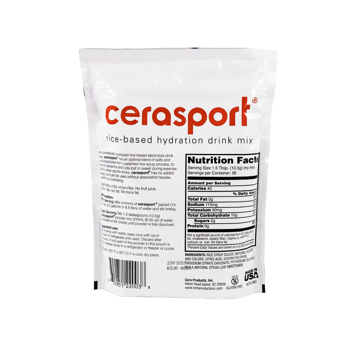 Cerasport | (21g Stick) Hydration Powder | All-Natural Sports Drink ...